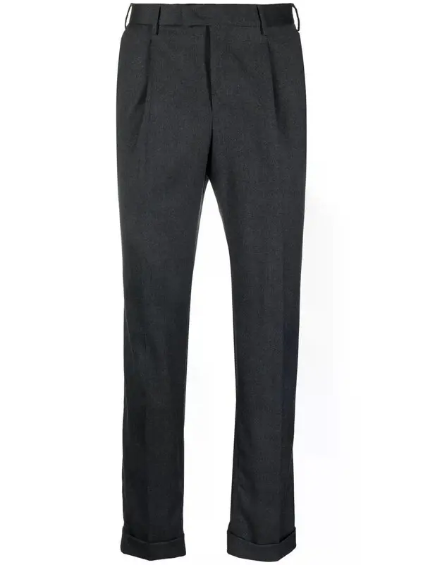 PT TORINO Tapered Slim-fit Trousers - Grey