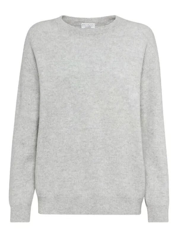 Brunello Cucinelli Round-neck Cashmere Jumper - Grey