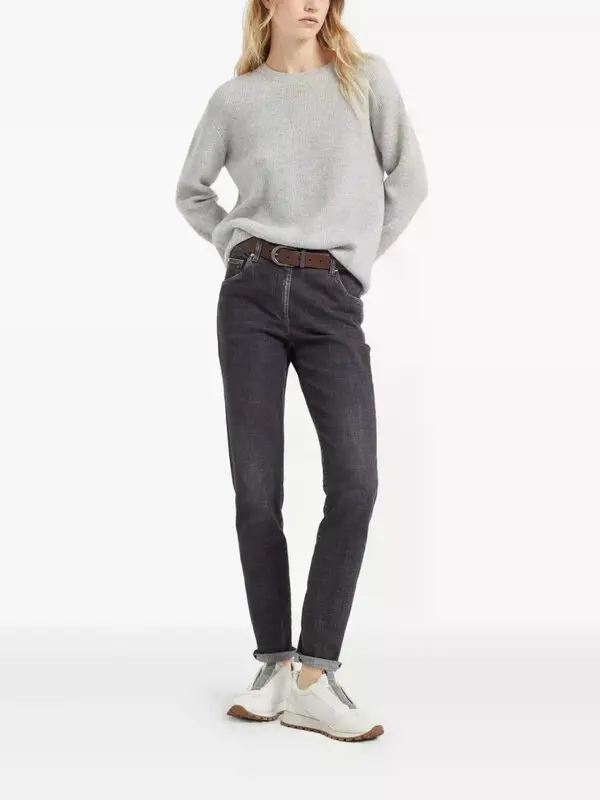 Brunello Cucinelli Round-neck Cashmere Jumper - Grey