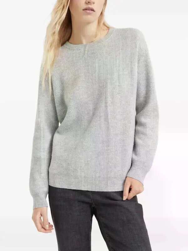 Brunello Cucinelli Round-neck Cashmere Jumper - Grey