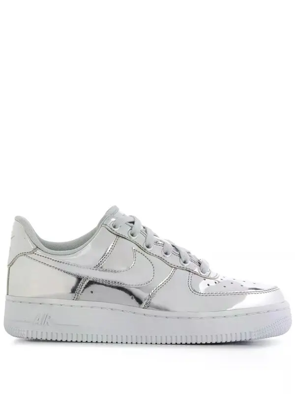 Nike Air Force 1 Sp Metallic Chrome Sneakers - Silver