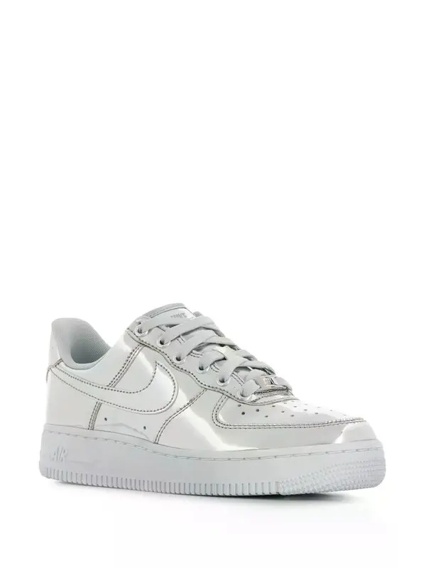 Nike Air Force 1 Sp Metallic Chrome Sneakers - Silver