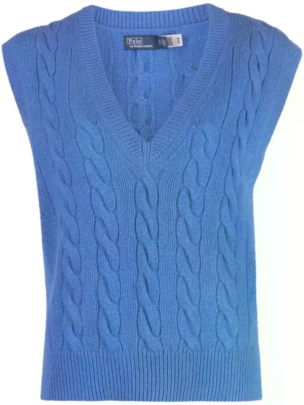 Polo Ralph Lauren Cable-knit Sweater Vest - Blue