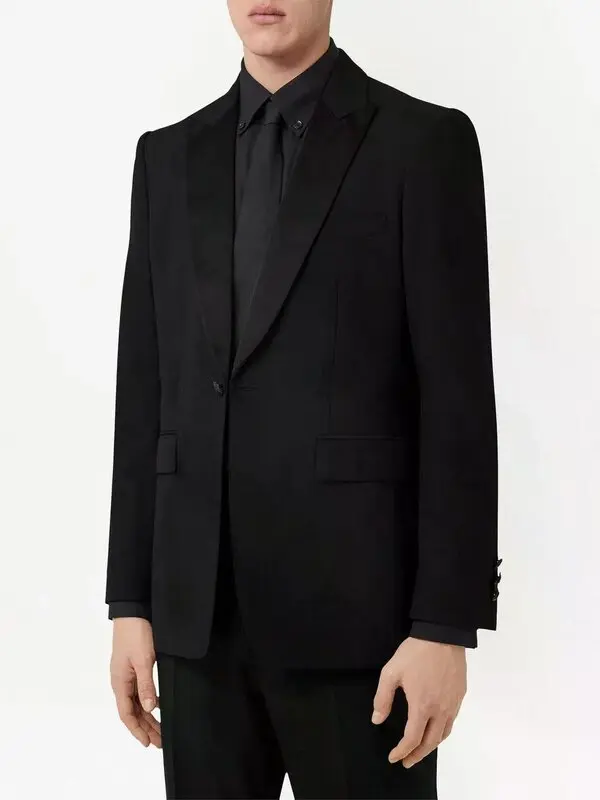 Burberry Oak Leaf Crest Jacquard Tuxedo Jacket