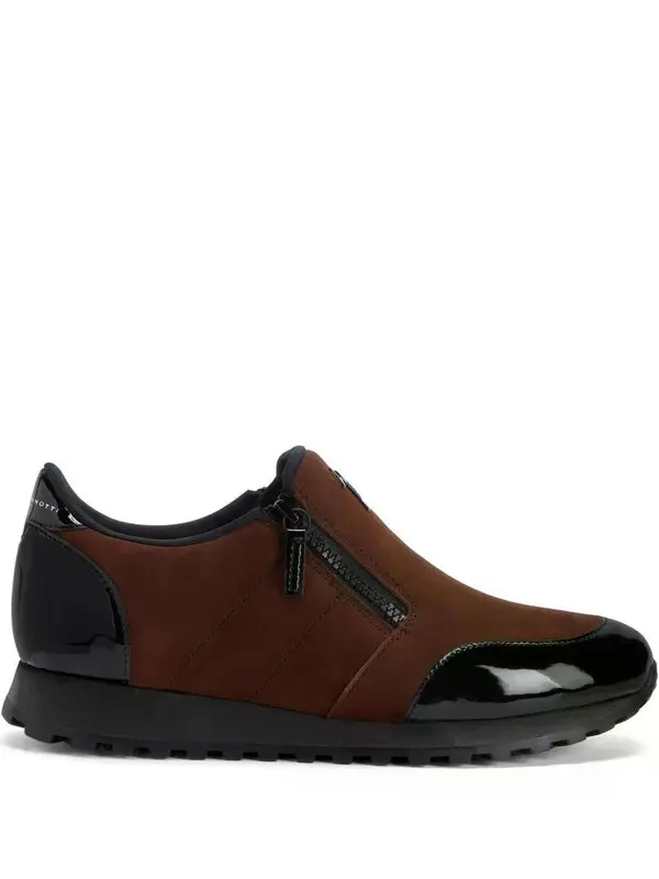 GIUSEPPE ZANOTTI Ilde Run Double-zip Low-top Sneakers - Brown