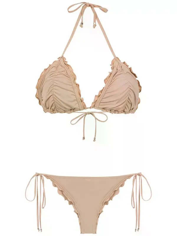 AMIR SLAMA Ruched Bikini Set