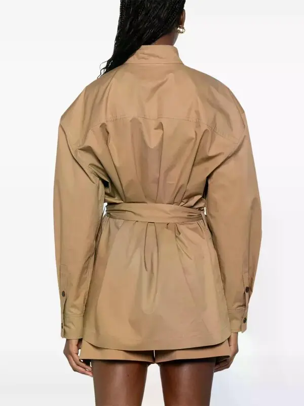 Saint Laurent Belted Top - Brown