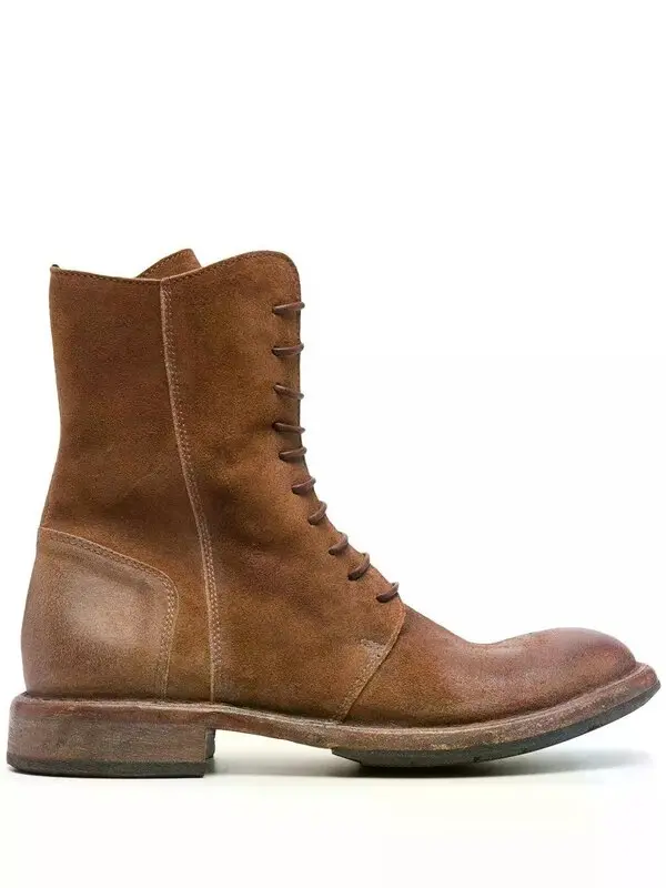 Moma Worn-effect Leather Boots