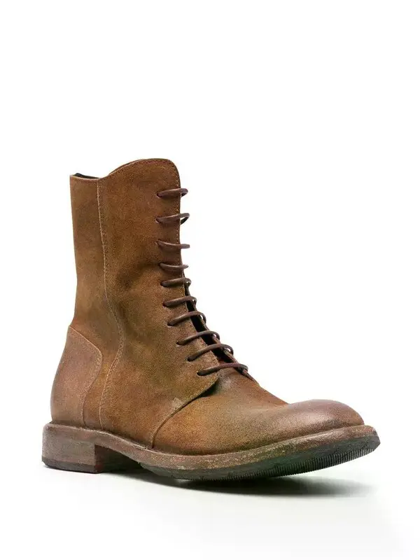 Moma Worn-effect Leather Boots