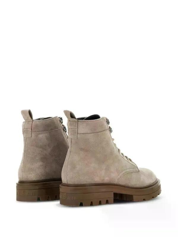 Hogan Suede Lace-up Boots