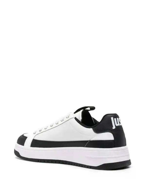 Just Cavalli Logo-print Leather Sneakers