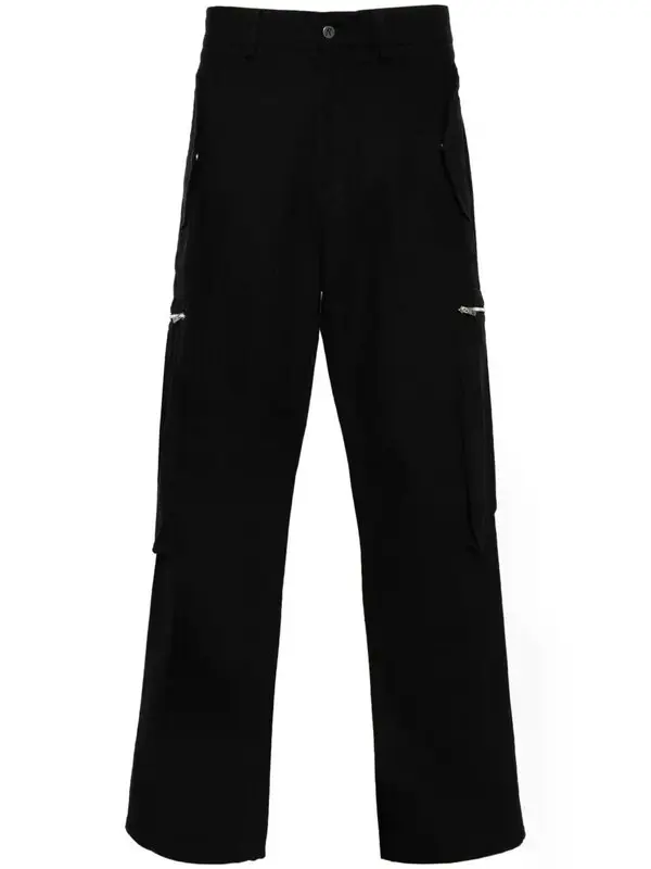 REPRESENT Herringbone Straight-leg Trousers