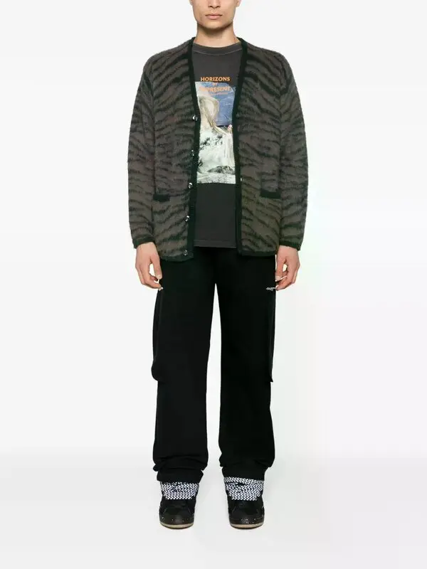REPRESENT Herringbone Straight-leg Trousers