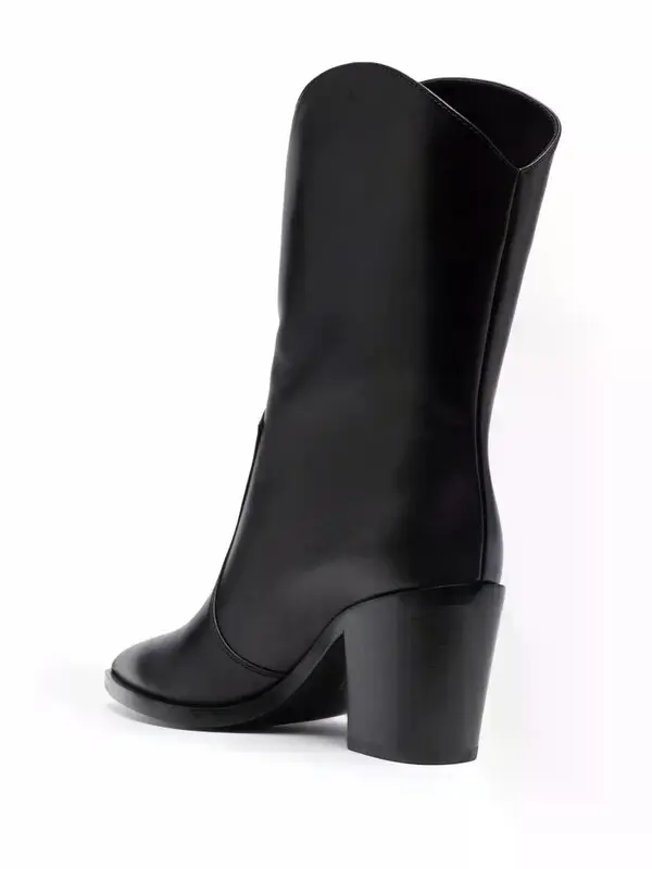 GIANVITO ROSSI Pointed Leather Boots