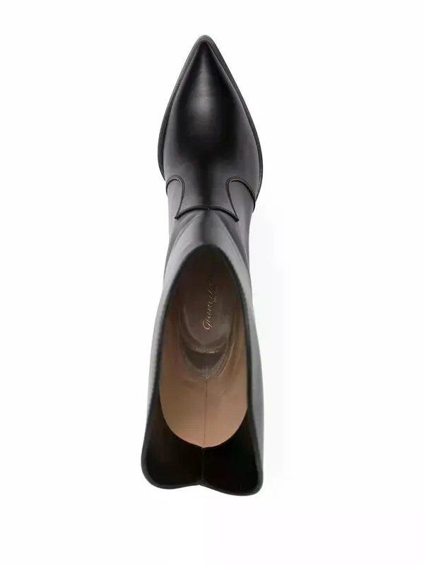 GIANVITO ROSSI Pointed Leather Boots