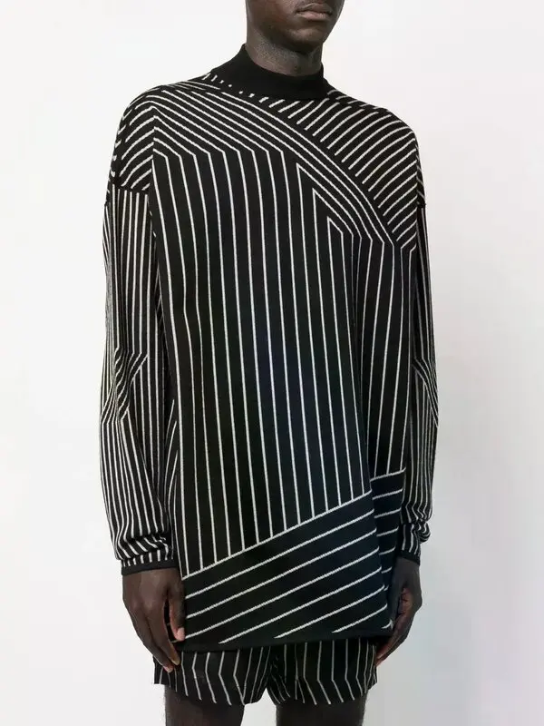 Rick Owens Multi-stripe Virgin Wool Jumper