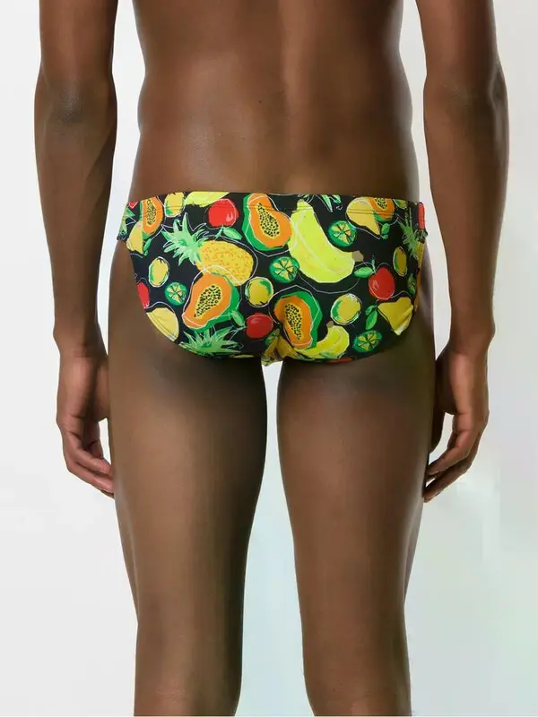 AMIR SLAMA Frutas Print Swim Trunks