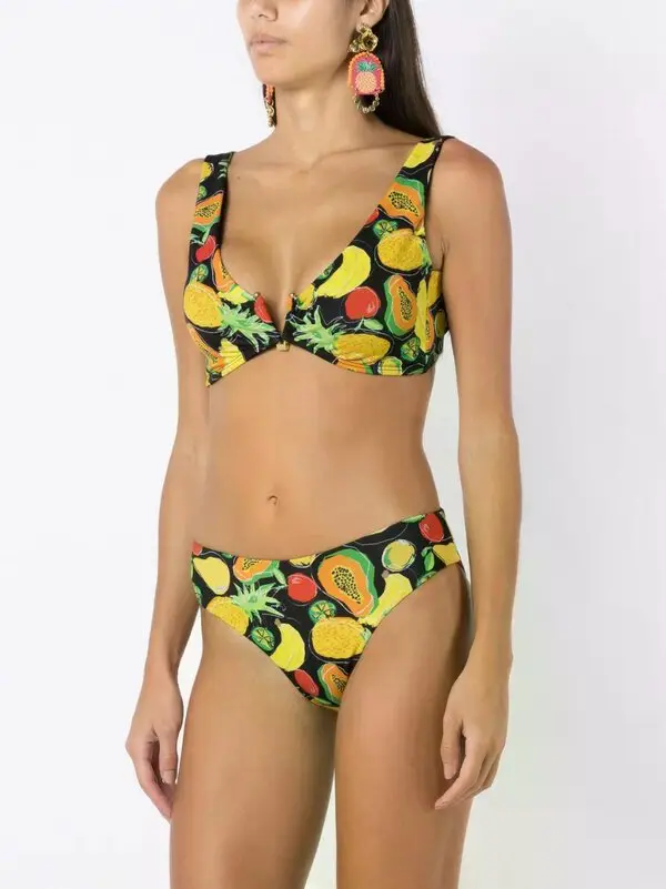 AMIR SLAMA All-over Fruit-print Bikini Set