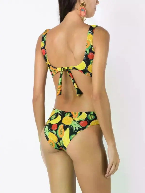 AMIR SLAMA All-over Fruit-print Bikini Set