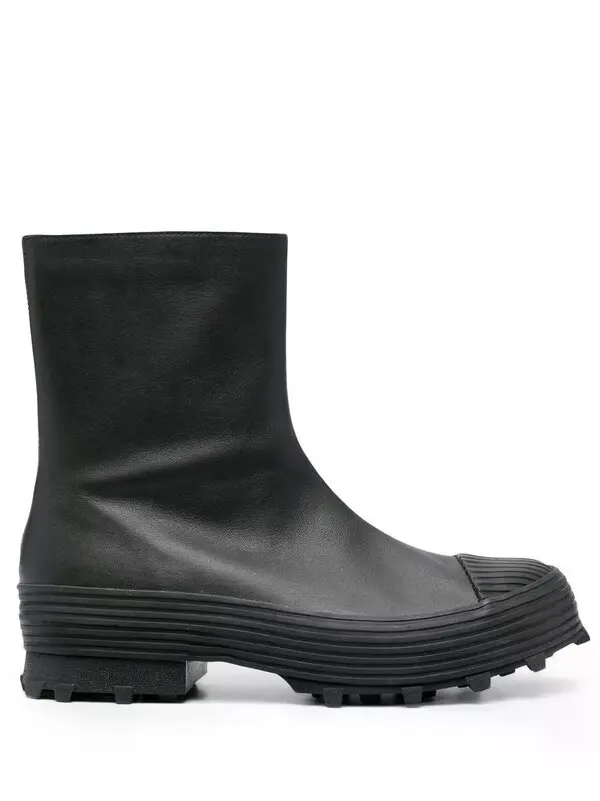 Camper Traktori Leather Boots - Black