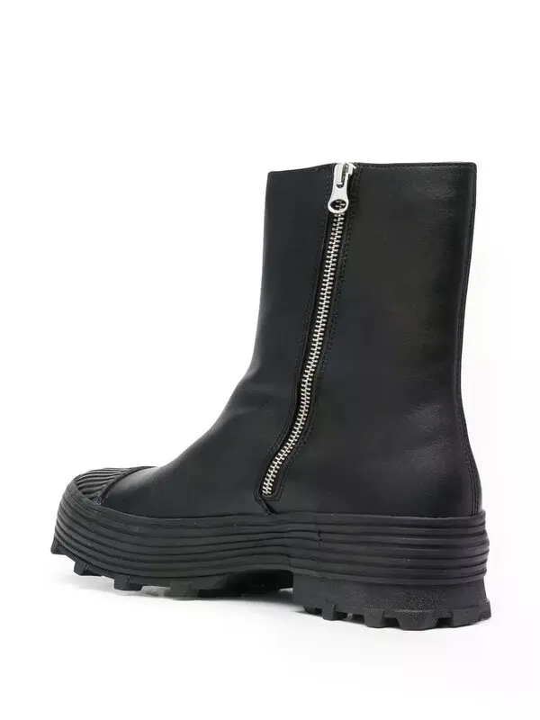 Camper Traktori Leather Boots - Black