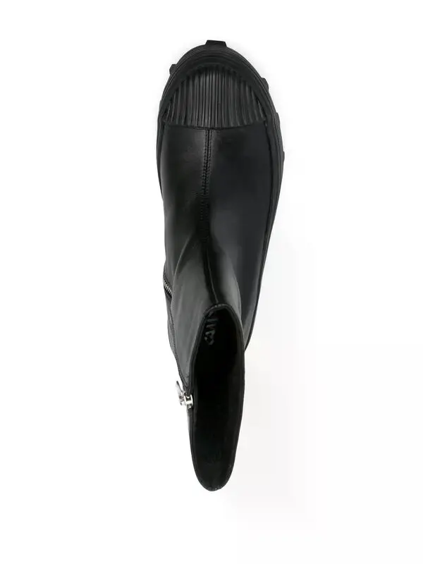 Camper Traktori Leather Boots - Black