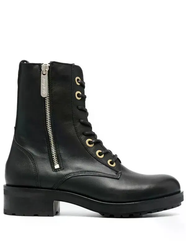 Tommy Hilfiger 40mm Zip-up Biker Boots
