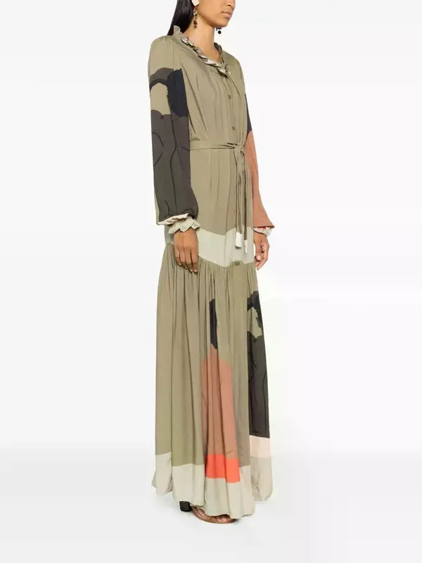 AMIR SLAMA Graphic-print Maxi Dress