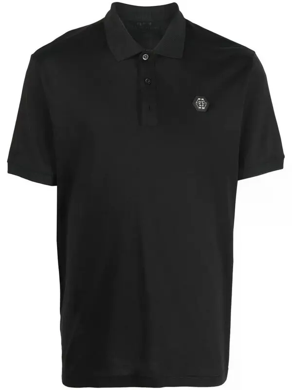 Philipp Plein Short Sleeve Polo Shirt - Black
