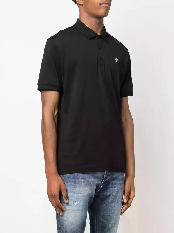 Philipp Plein Short Sleeve Polo Shirt - Black