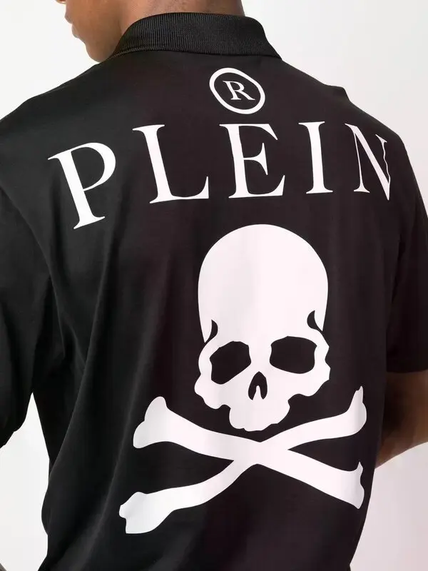 Philipp Plein Short Sleeve Polo Shirt - Black