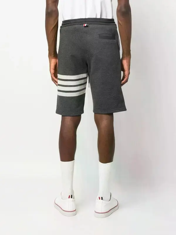 Thom Browne Stripe-detail Track Shorts - Grey