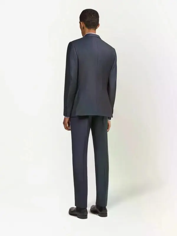 Zegna Trofeo Single-breasted Wool Suit - Blue