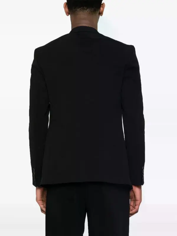 Dolce & Gabbana Single-breasted Textured Blazer - Black