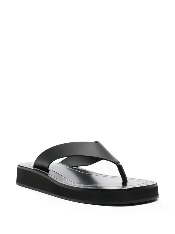 THE ROW Ginza Leather Flip Flops