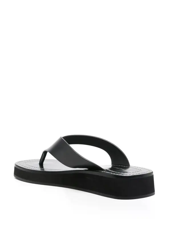 THE ROW Ginza Leather Flip Flops