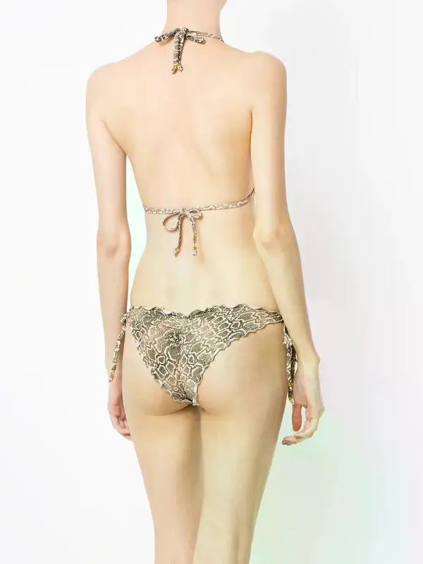 AMIR SLAMA Python Print Bikini Set