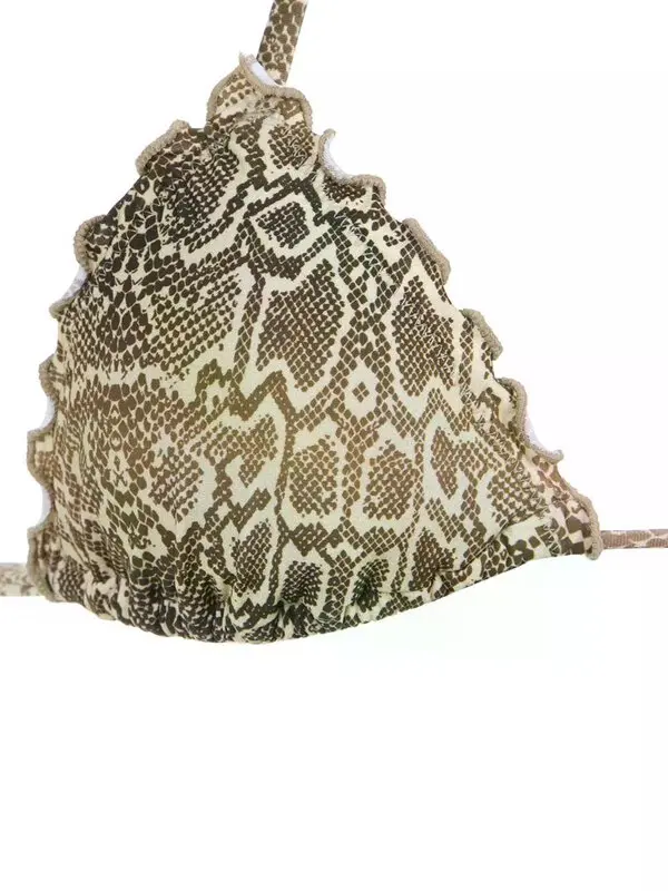 AMIR SLAMA Python Print Bikini Set
