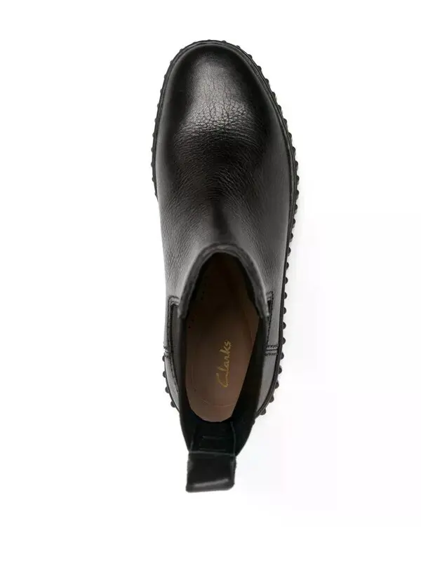 Clarks Torhill Maple Leather Chelsea Boots
