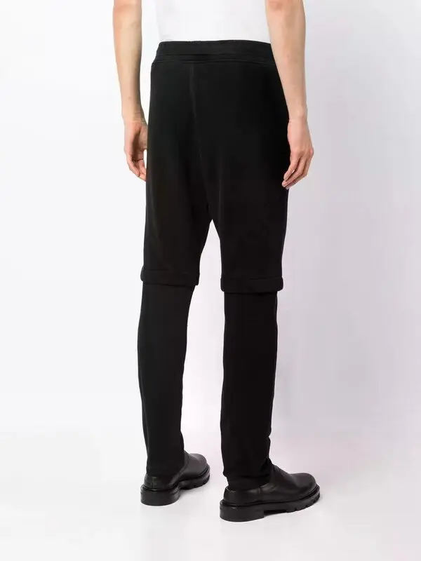 GREG LAUREN Drawstring Cotton Track Pants
