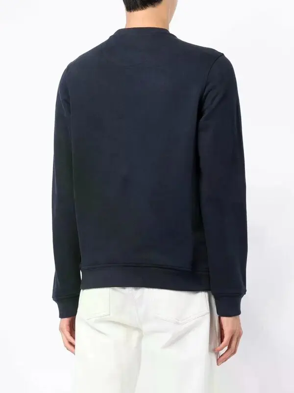 Belstaff Logo Patch Cotton Sweatshirt - Blue