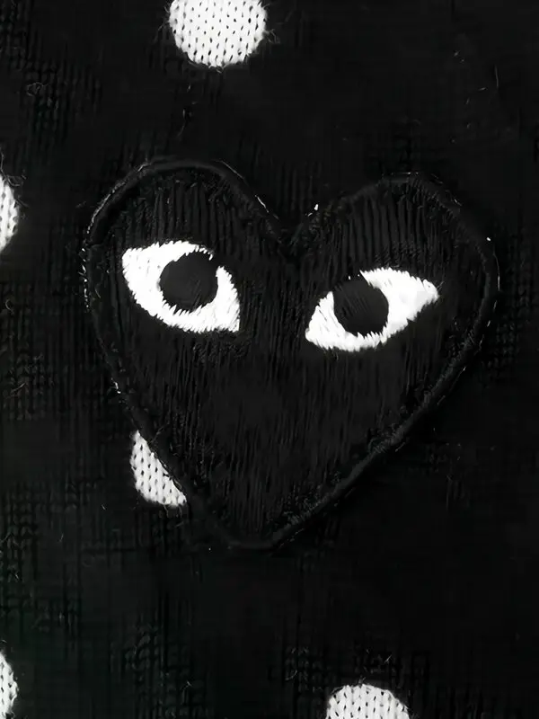 Play Comme Des Garcon Polka-dot Knitted Sweater