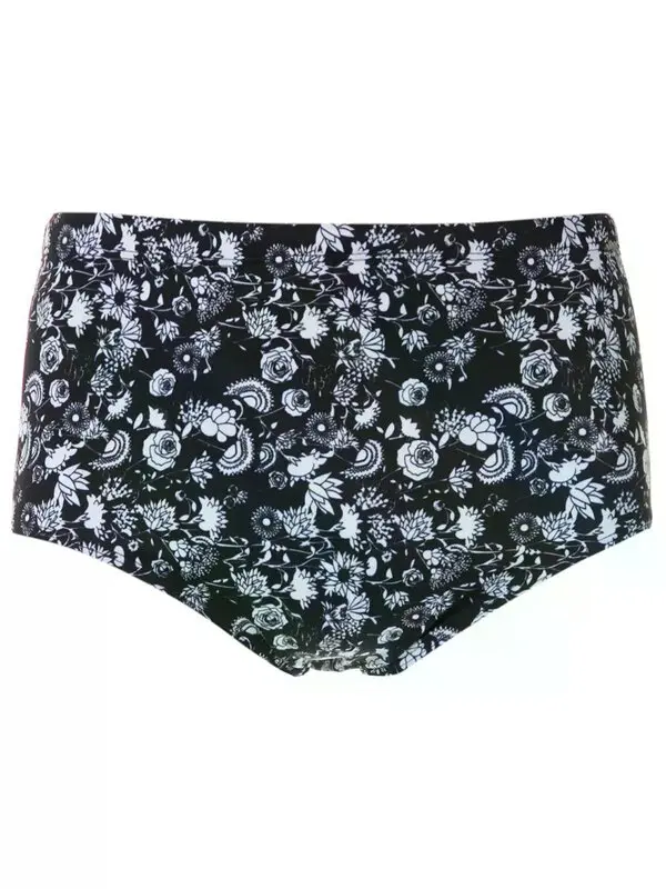 AMIR SLAMA Margaridas Print Trunks - Black