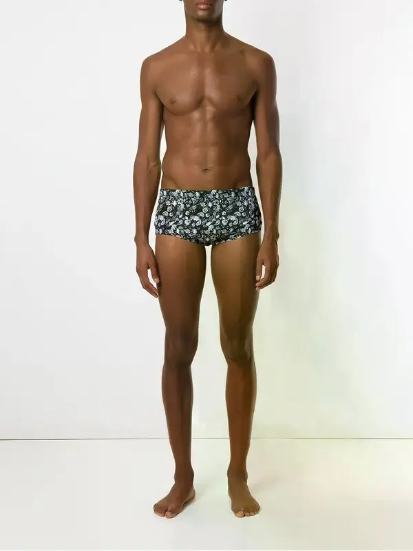 AMIR SLAMA Margaridas Print Trunks