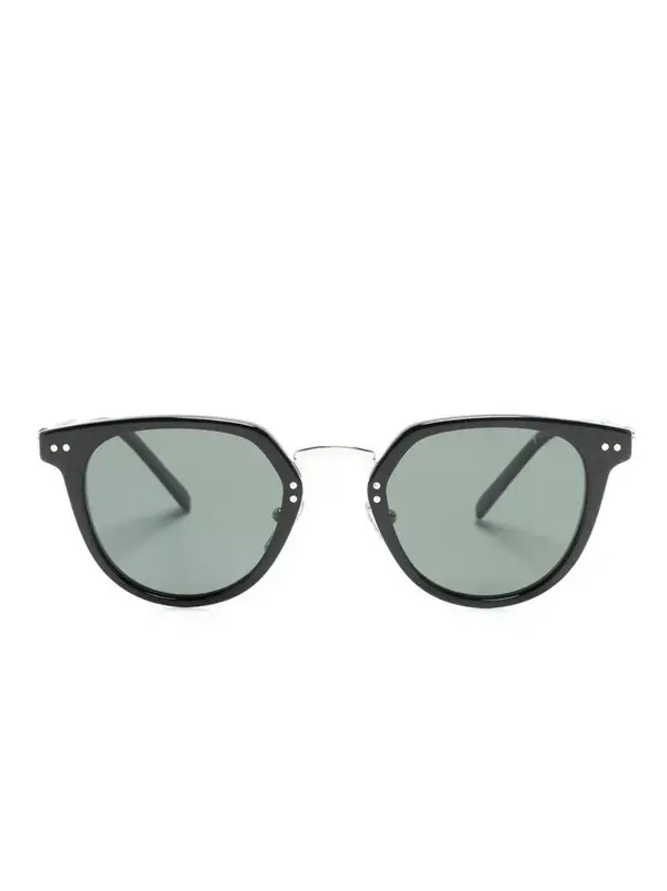 Prada Round-frame Tinted Sunglasses - Black