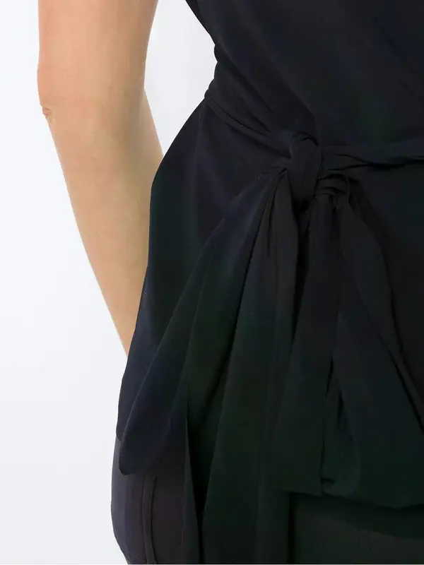 AMIR SLAMA Sleeveless Wrap Blouse