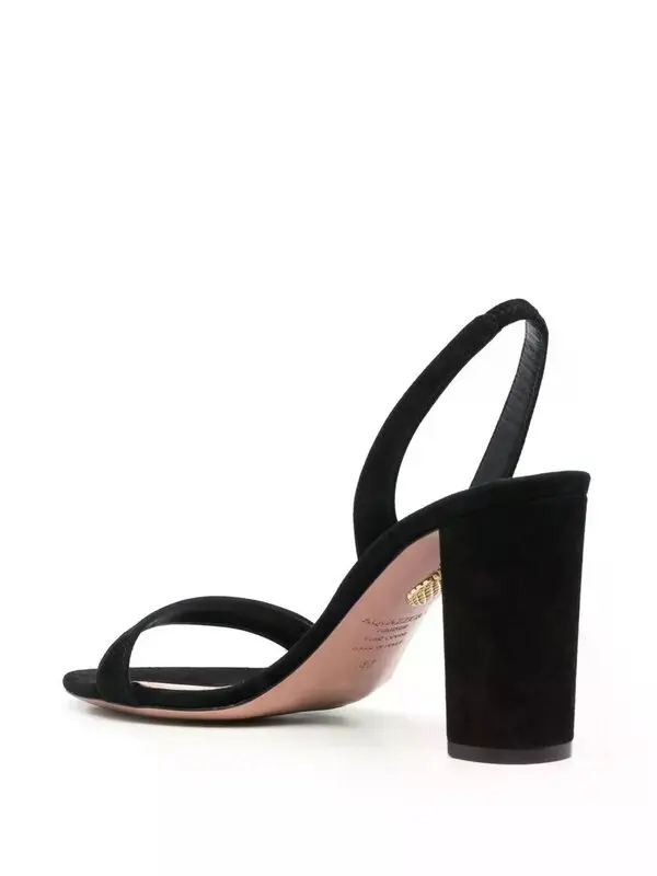 AQUAZZURA 90mm Heeled Suede Sandals