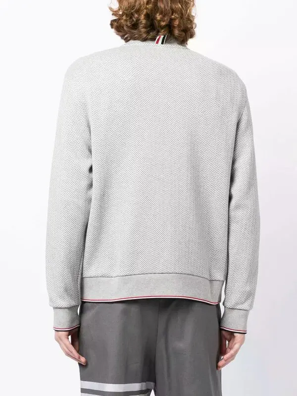Thom Browne Herringbone Pattern Sweater