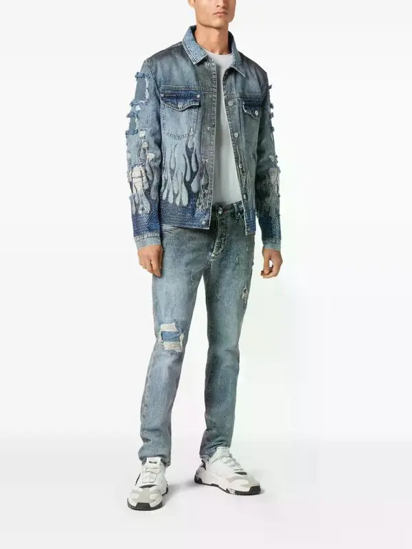 Philipp Plein Strass Flame Jacket
