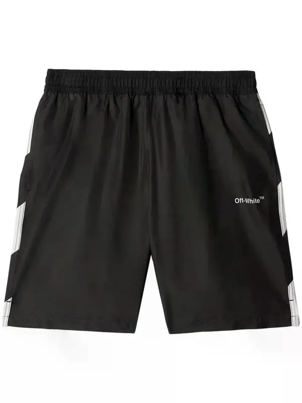 Off-White Diag Surfer Swimshorts - Black
